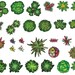 Trees, Shrubs & Plants Vector Symbols. Includes Ai, SVG, PDF and PDF ...