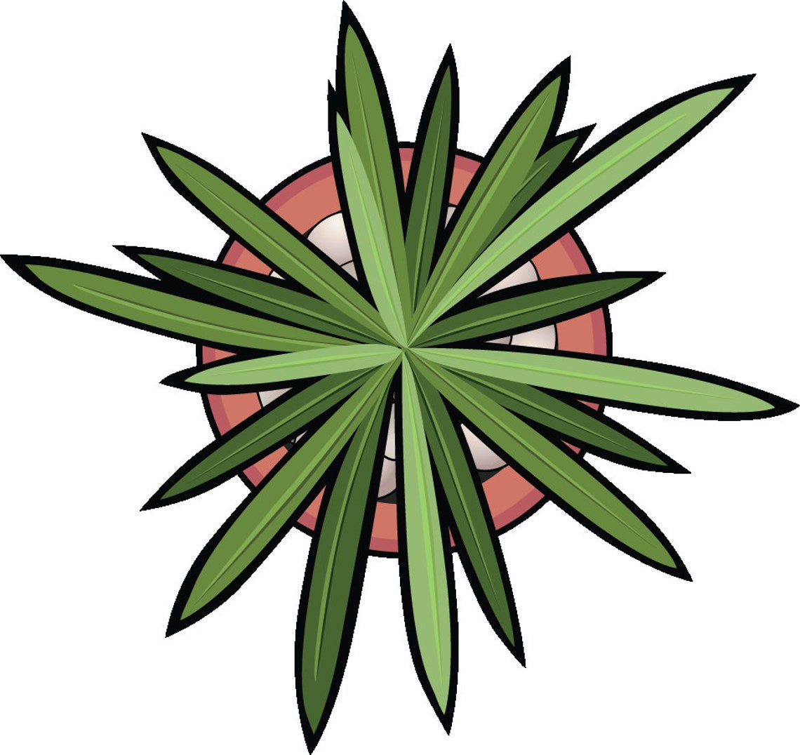 Trees, Shrubs & Plants Vector Symbols. Includes Ai, SVG, PDF and PDF ...