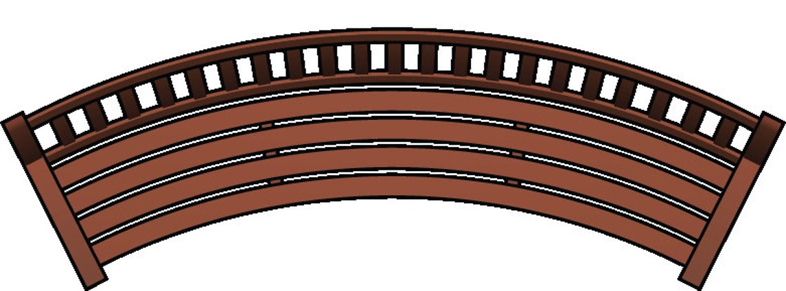 Benches Top View 2D Landscape Clipart Vector Symbols - Etsy