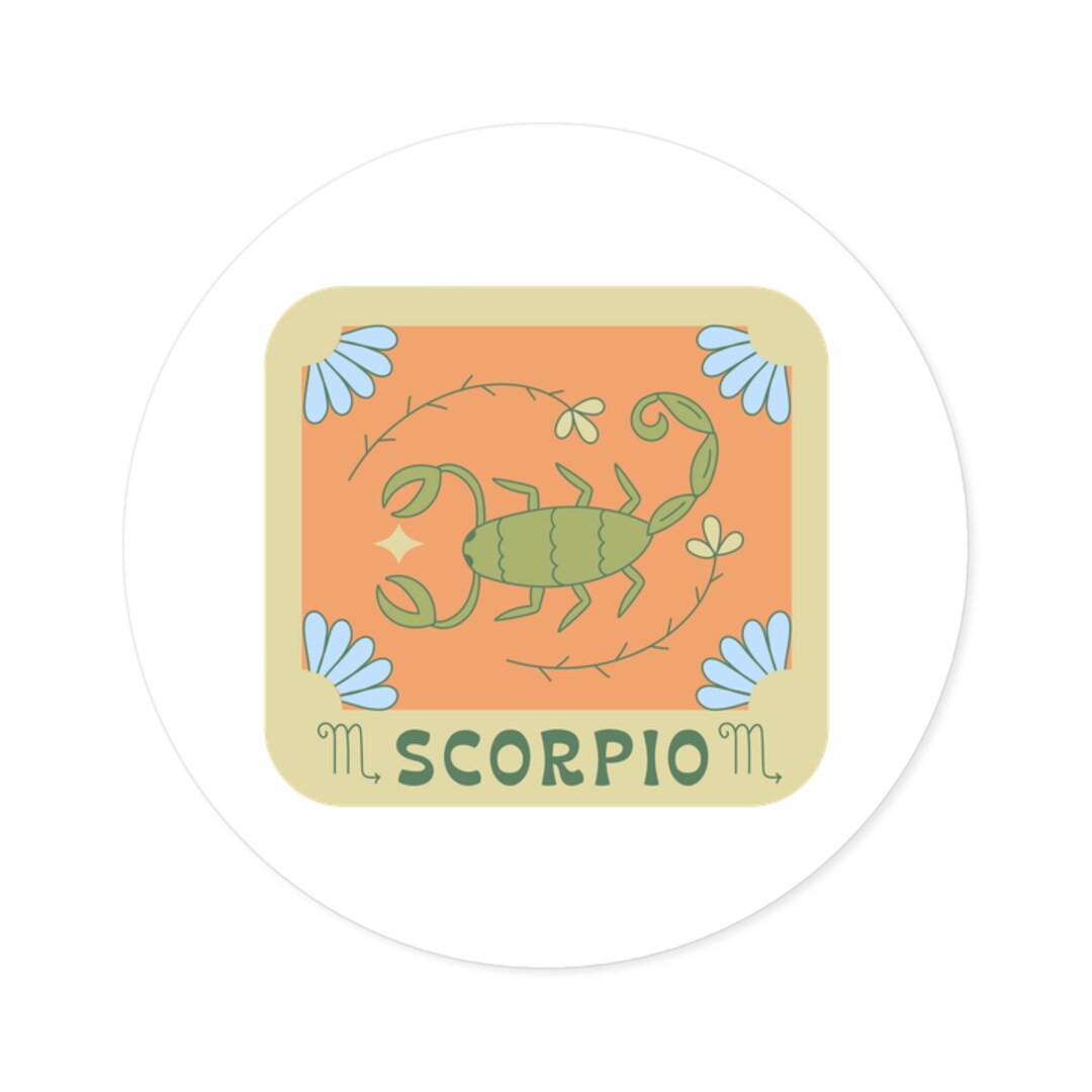 Scorpio Emblem Sticker - Etsy