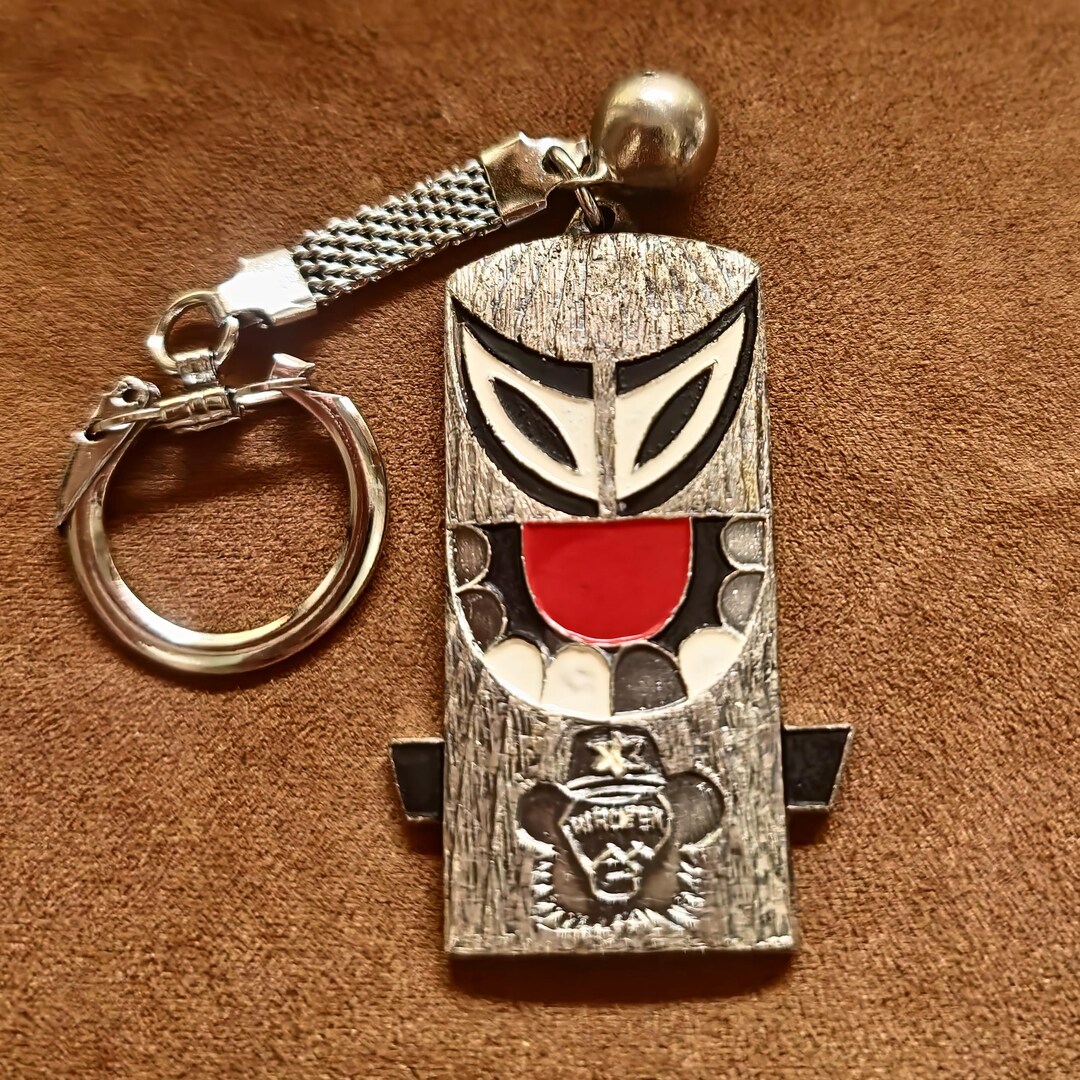 Vintage Japanese Tengu Mask Keychain Mount Kirishima Souvenir - Etsy
