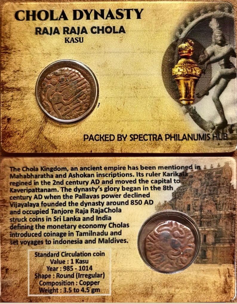 Rajaraja Chola Dynasty Coin - Authentic Historical Collectible Over ...