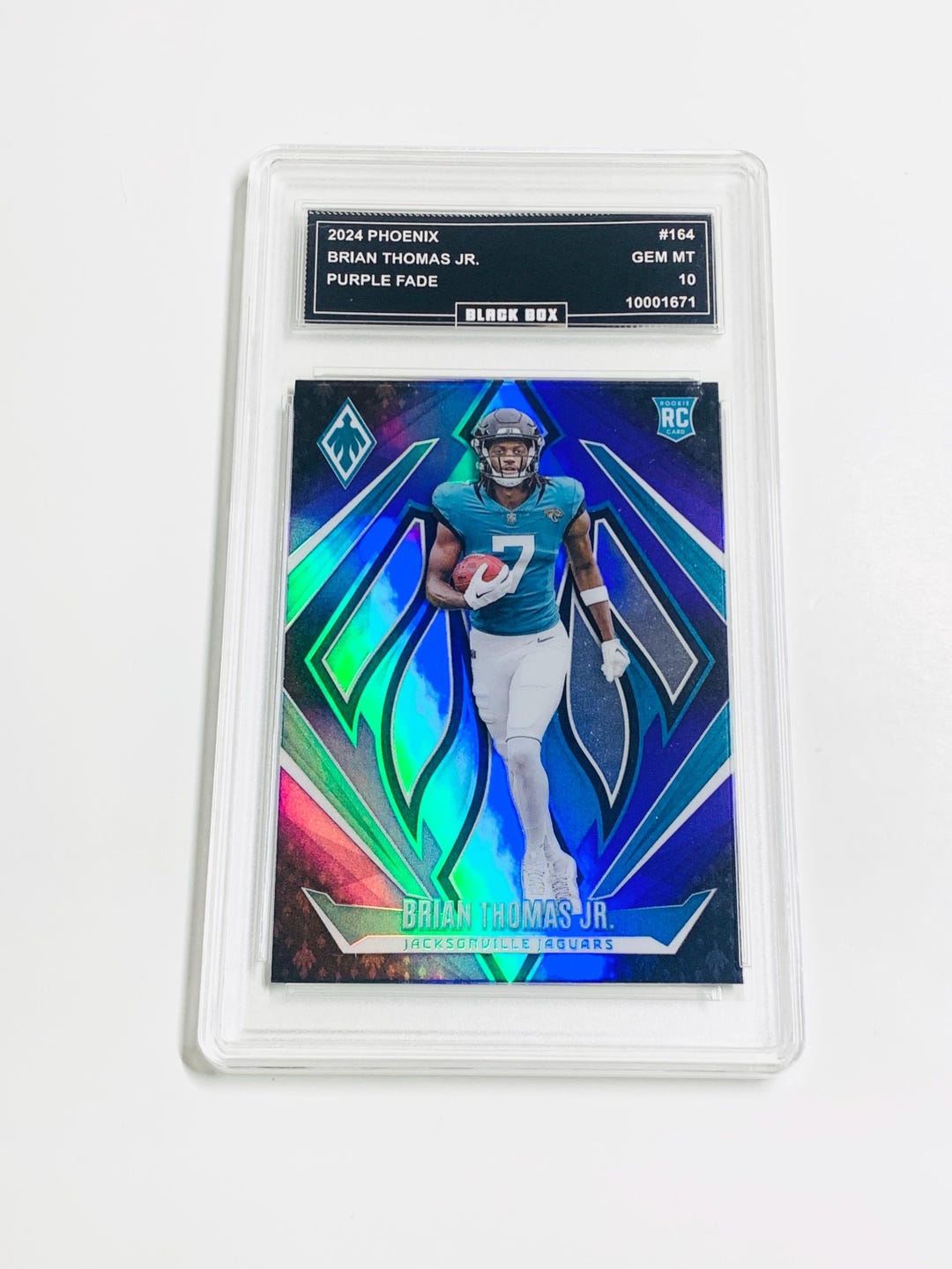 Brian Thomas Jr. 2024 Phoenix Purple Fade #164 Jaguars Rookie Card ...