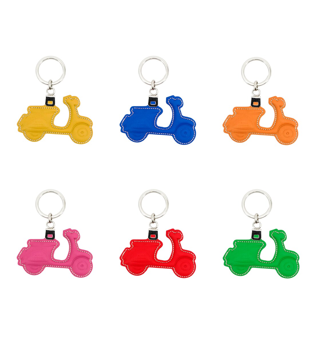 Leather Bolero. Leather Keychain in the Shape of a Vespa Scooter in ...