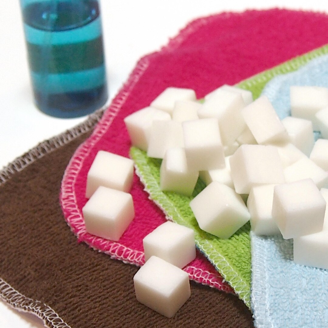 Vegan Cloth Wipe Solution Cubes -soap Bits-your Choice of Scent & Dyed ...