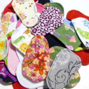 Reusable Cloth ULTRATHIN Lay-in Wingless Pantyliners - Assorted Set of ...