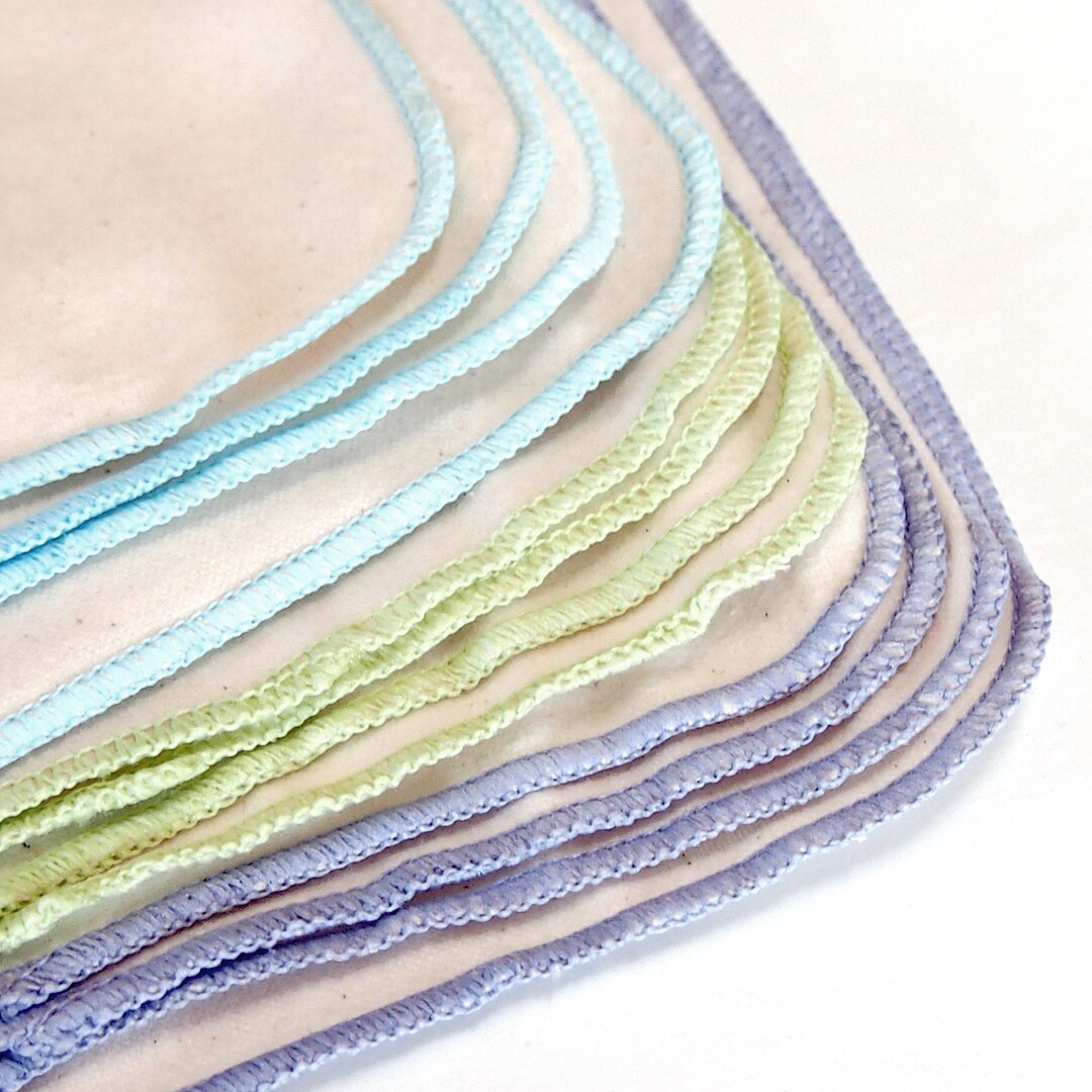 Cloth Wipes - Organic Cotton Flannel - Set of 12 - Perfect for Baby or ...