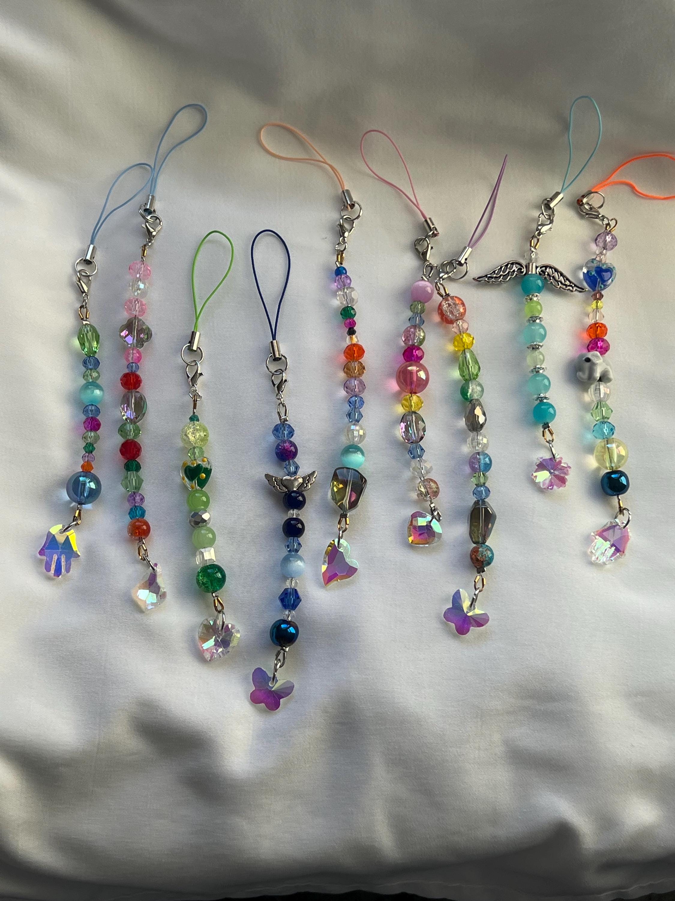 Keychains With Crystals Natural Stones Phone Charms, Rearview Mirror ...