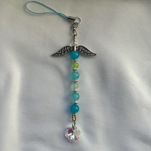 Keychains With Crystals Natural Stones Phone Charms, Rearview Mirror ...