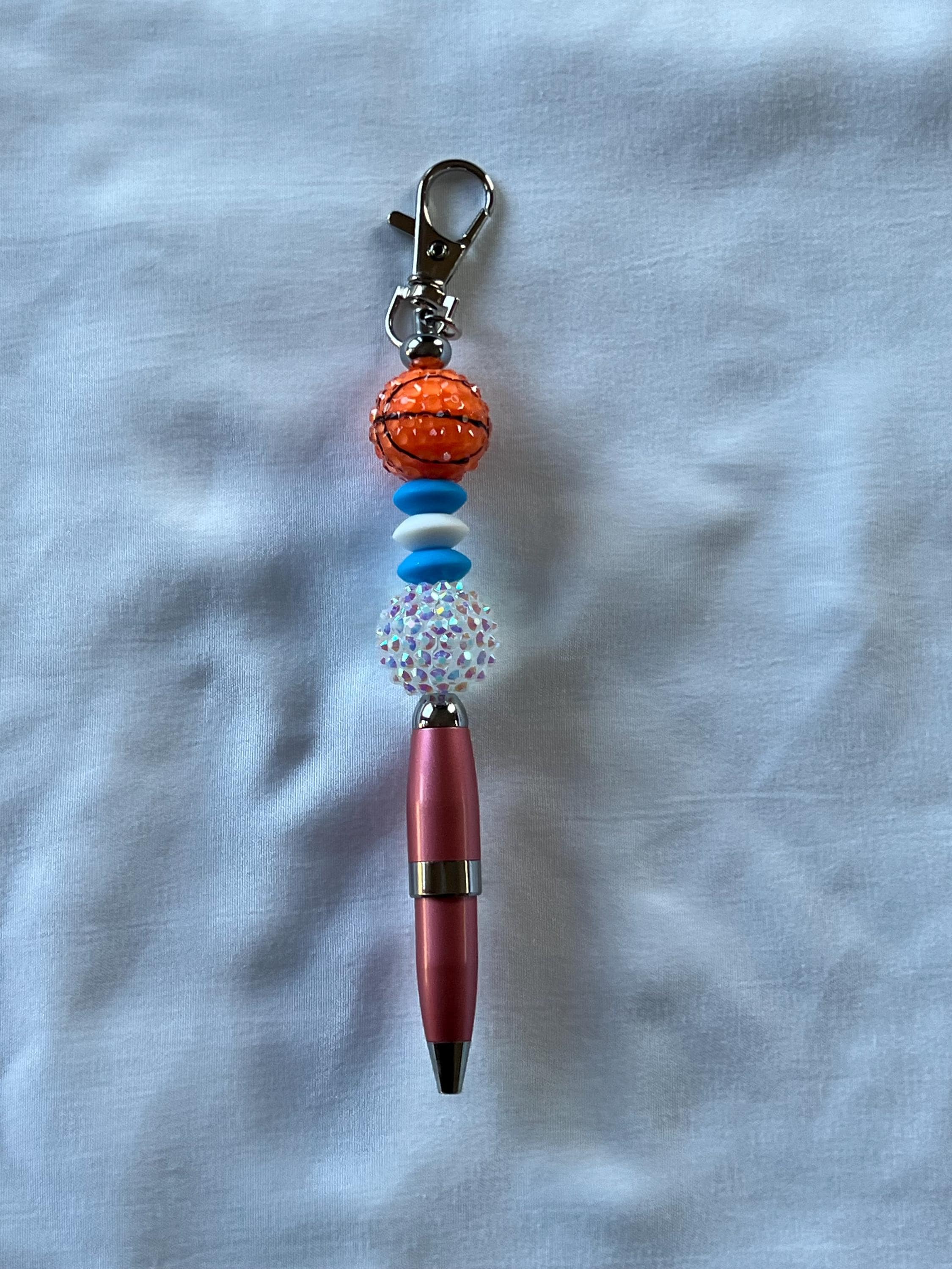 Pen Keychains, Key Rings, Beaded Pen, Beaded Keychain, Pen Clip - Etsy