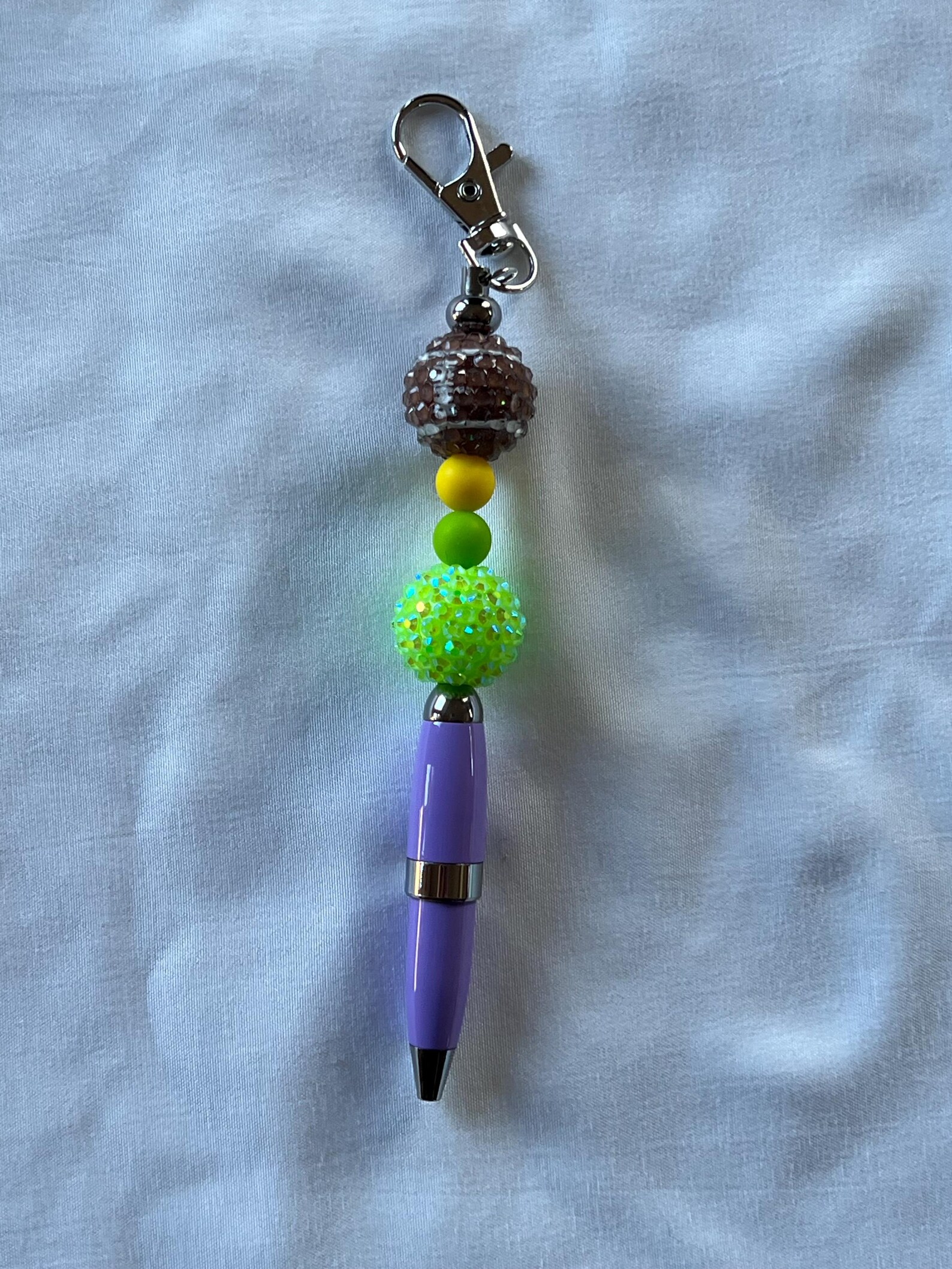 Pen Keychains, Key Rings, Beaded Pen, Beaded Keychain, Pen Clip - Etsy