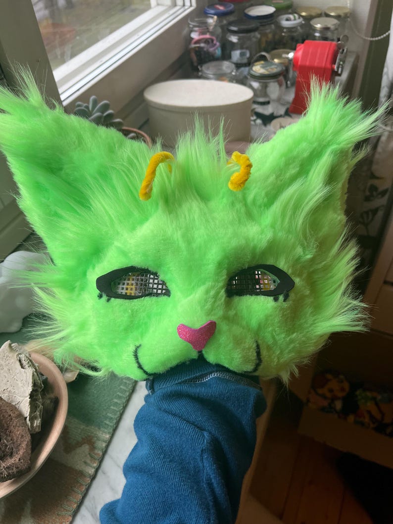 Alien Kitty Mask - Etsy