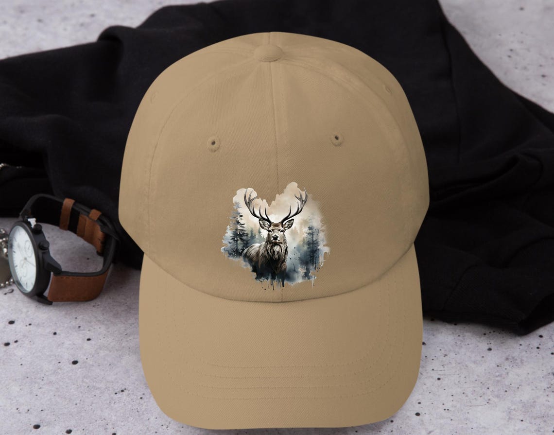 Whitetail Deer Head Baseball Cap, Low Profile Wildlife Lover Nature Hat ...