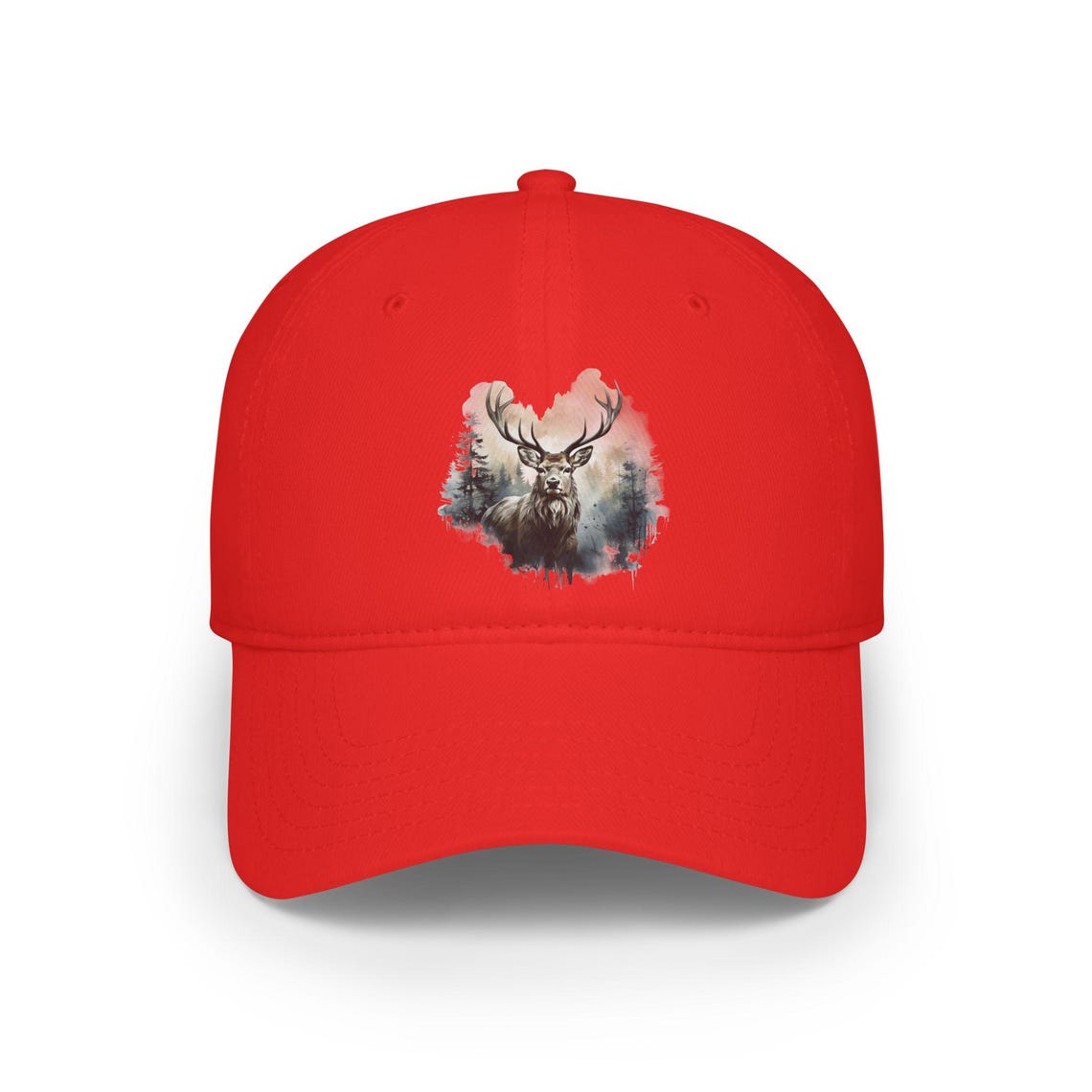 Whitetail Deer Head Baseball Cap, Low Profile Wildlife Lover Nature Hat ...