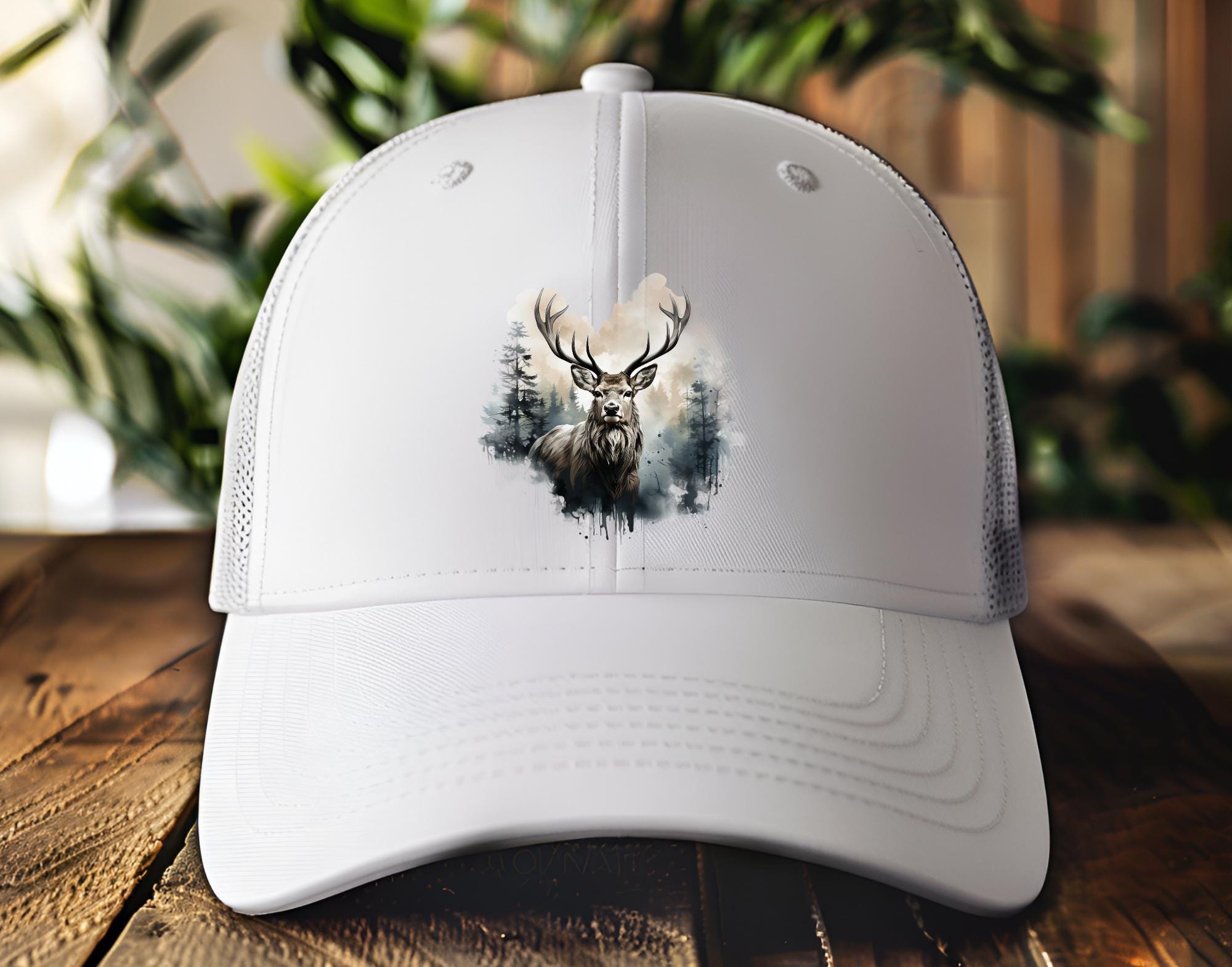 Whitetail Deer Head Baseball Cap, Low Profile Wildlife Lover Nature Hat ...