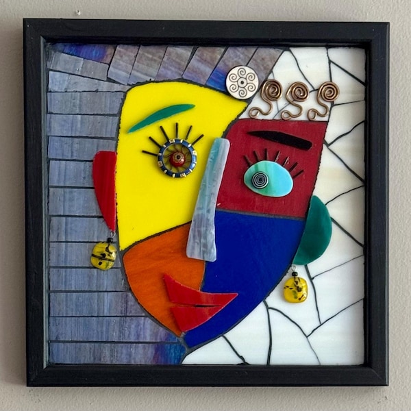 Mosaic Face - Etsy
