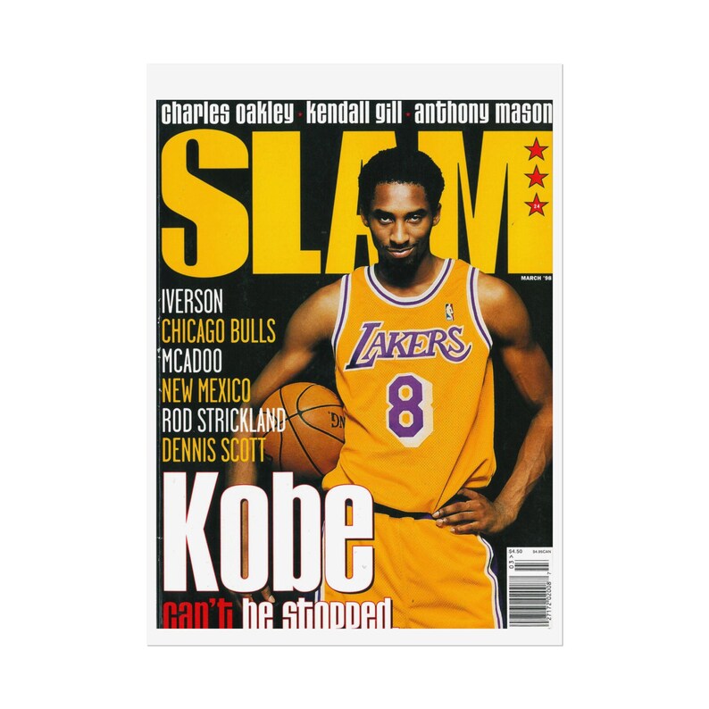 Kobe Bryant Slam Poster - Etsy