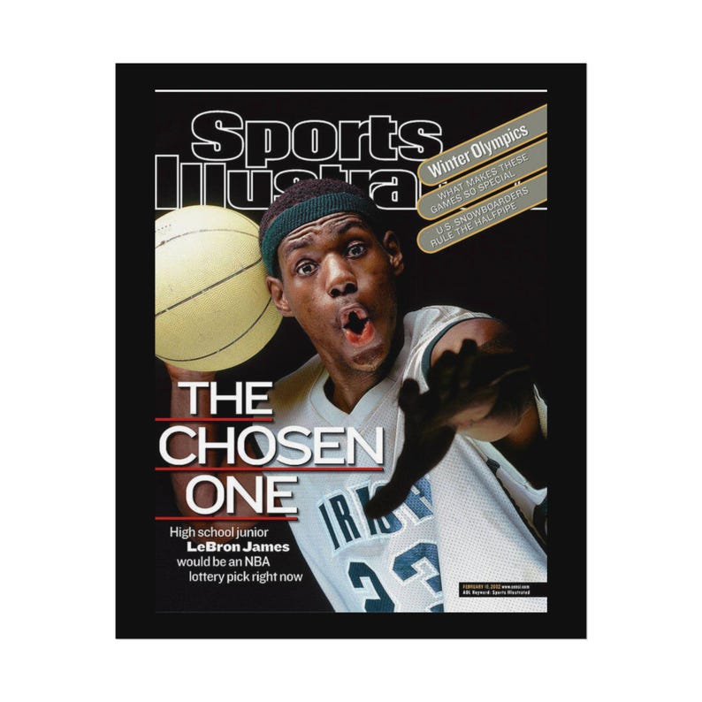 2002 Lebron James Sports Illustrated Cover - Etsy