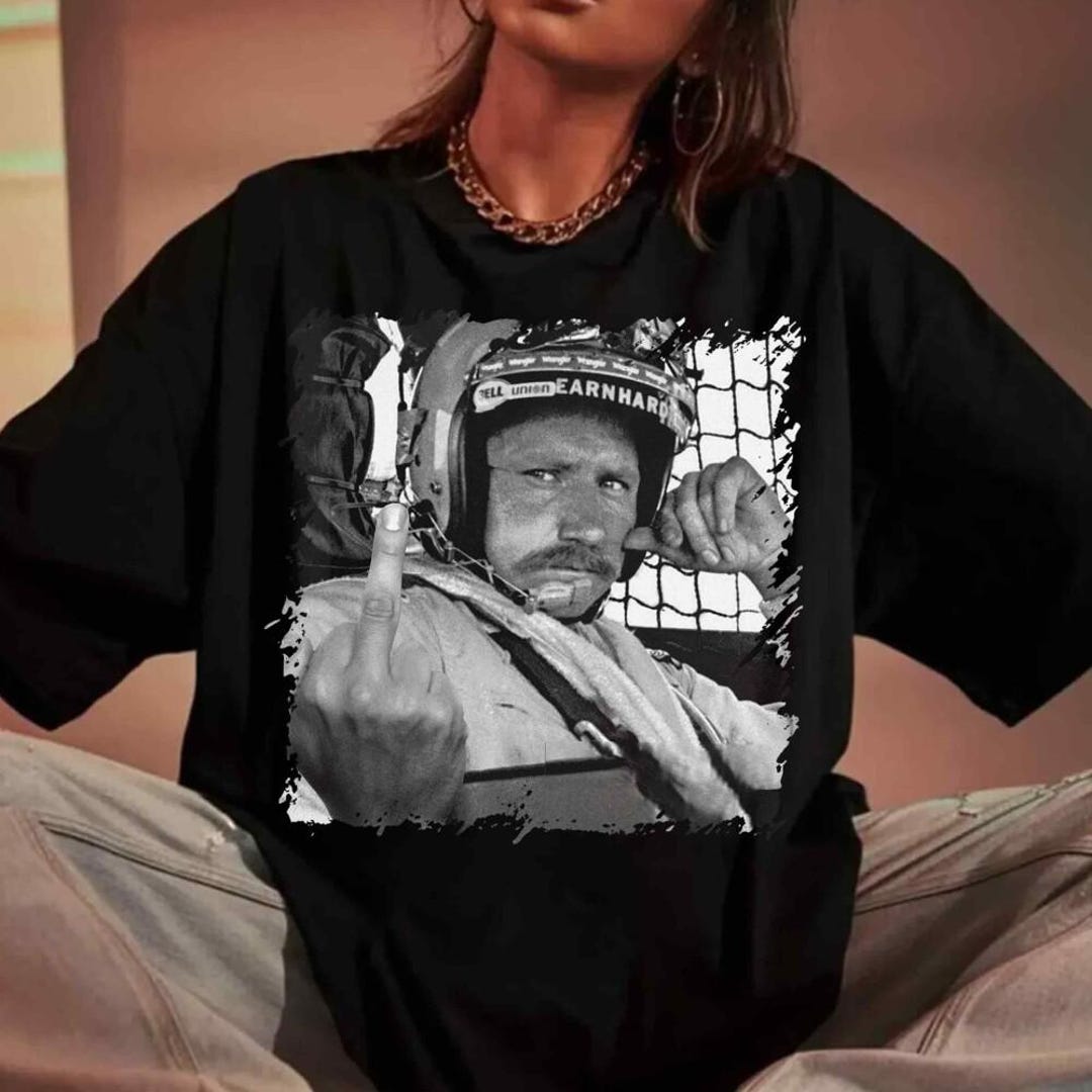 Dale Earnhardt Middle Finger Shirt, Nascar Sweatshirt, Racing Sport ...