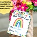 PRINTABLE Rainbow Teacher Gift Tags, DIY Teacher Appreciation Present ...