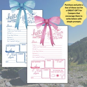 Fill in the Blank Camp Letter: Kids Stationery (PDF) - Etsy