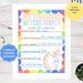 Rainbow Watercolor Teacher Appreciation Printable, Teacher Thank You ...