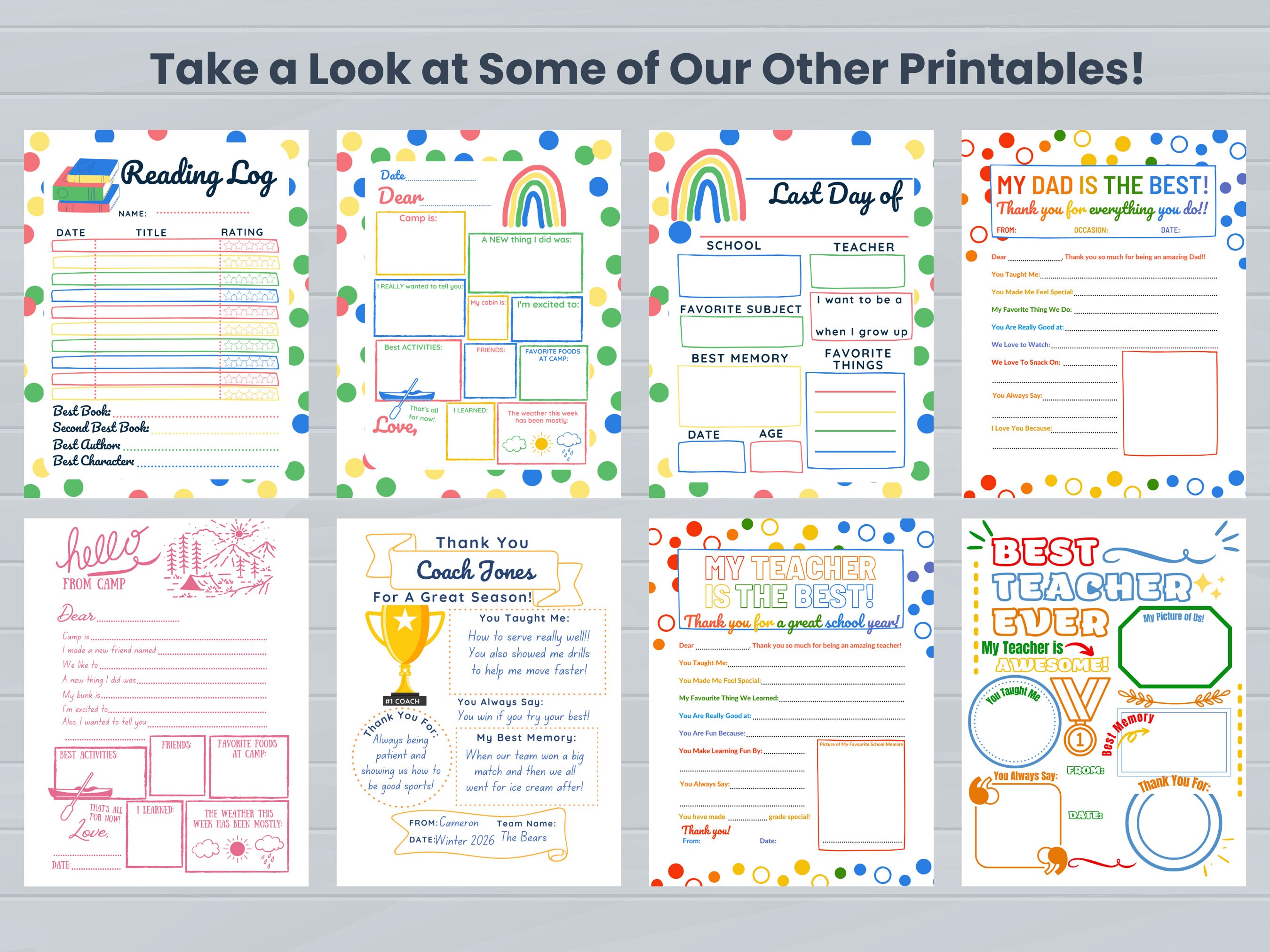 Teacher Appreciation Printable, Teacher Appreciation Week, All About ...