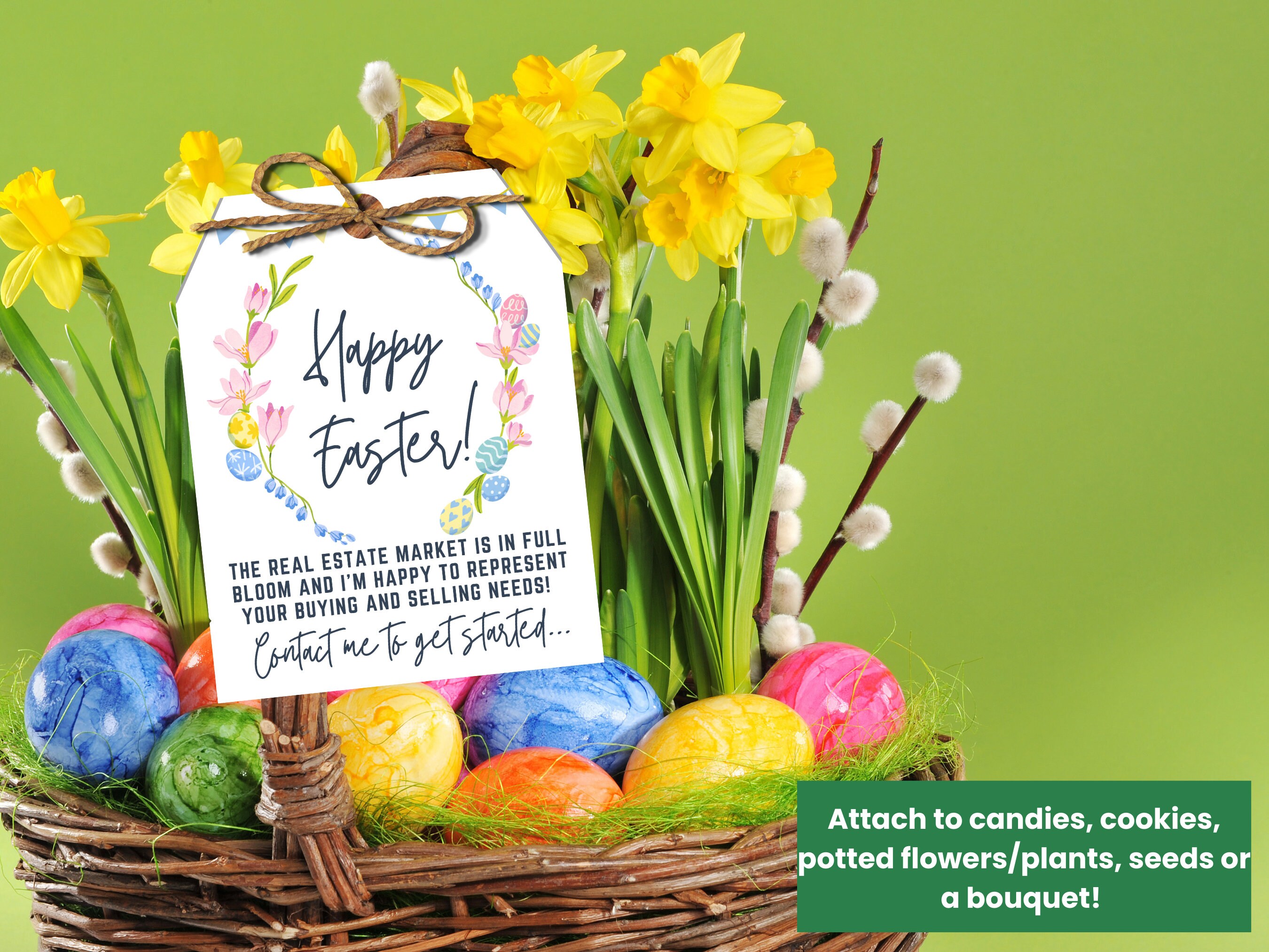 PRINTABLE Easter Pop by Tags Realtor Popby Easter Plant Tags Real ...