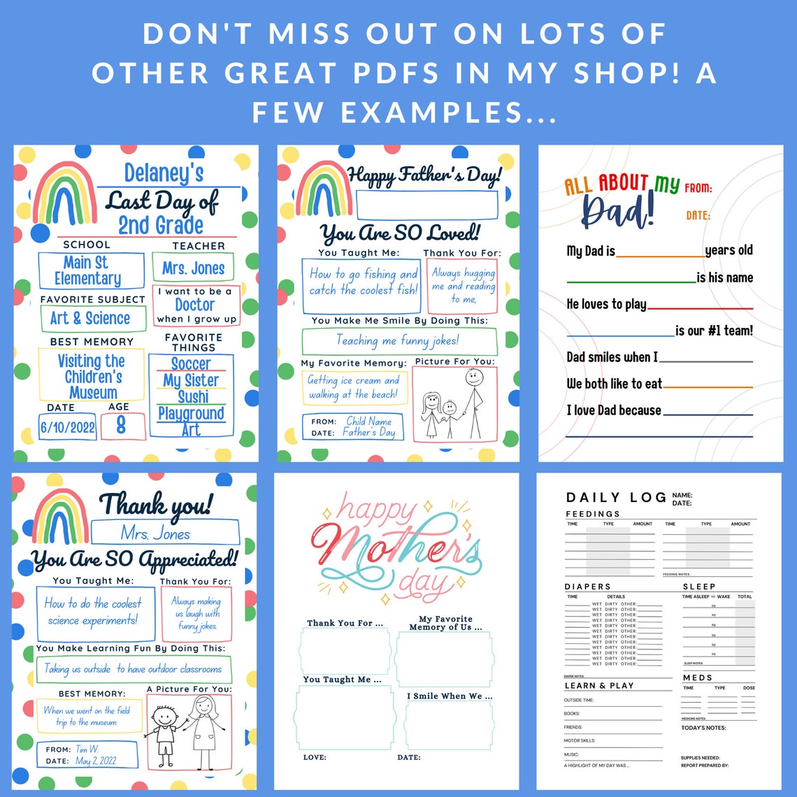 Preschool Teacher Appreciation Printable All About Pre School | Etsy