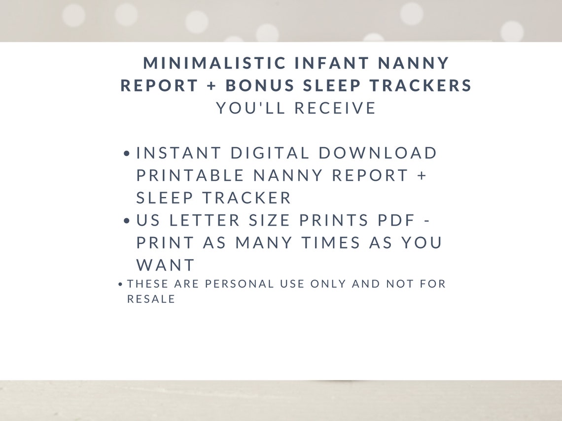 Baby Report for Nanny Daycare Preschool Babysitter Diaper Feeding Sleep ...