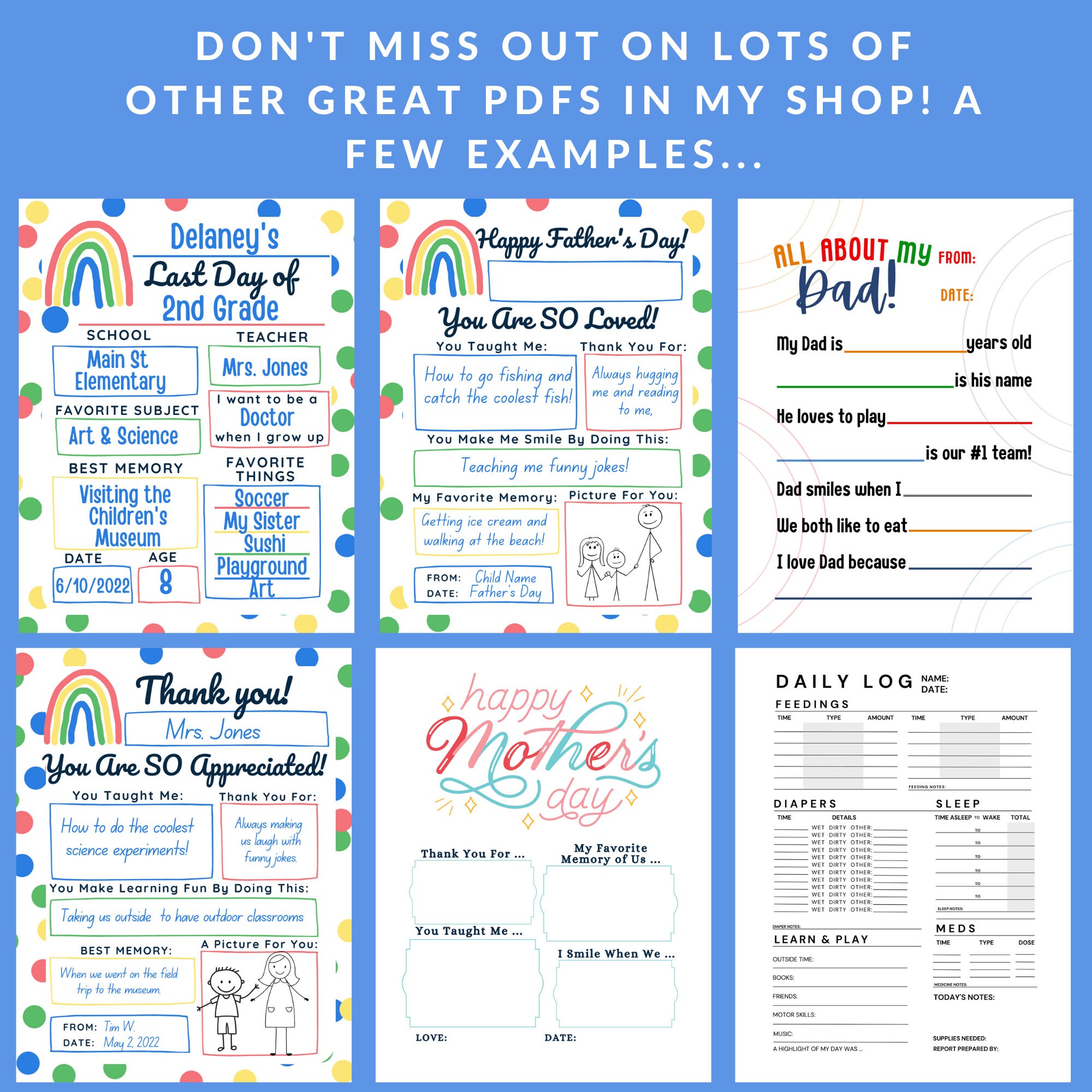 Rainbow Watercolor Teacher Appreciation Printable, Teacher Thank You ...