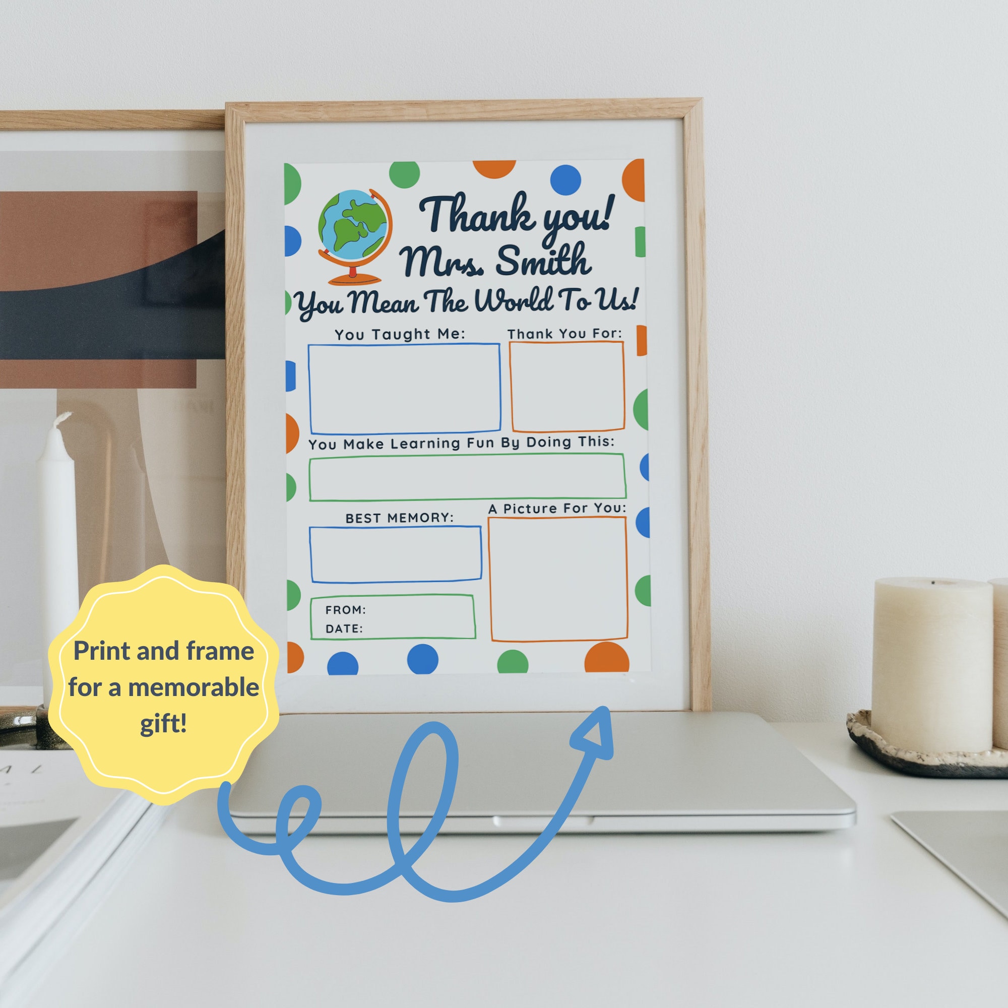 Teacher Appreciation Fill-in Printable: Meaningful Gift (PDF Download ...