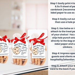 Realtor Open House Cookie Tags: Home Sweet Home Gift (digital Download ...