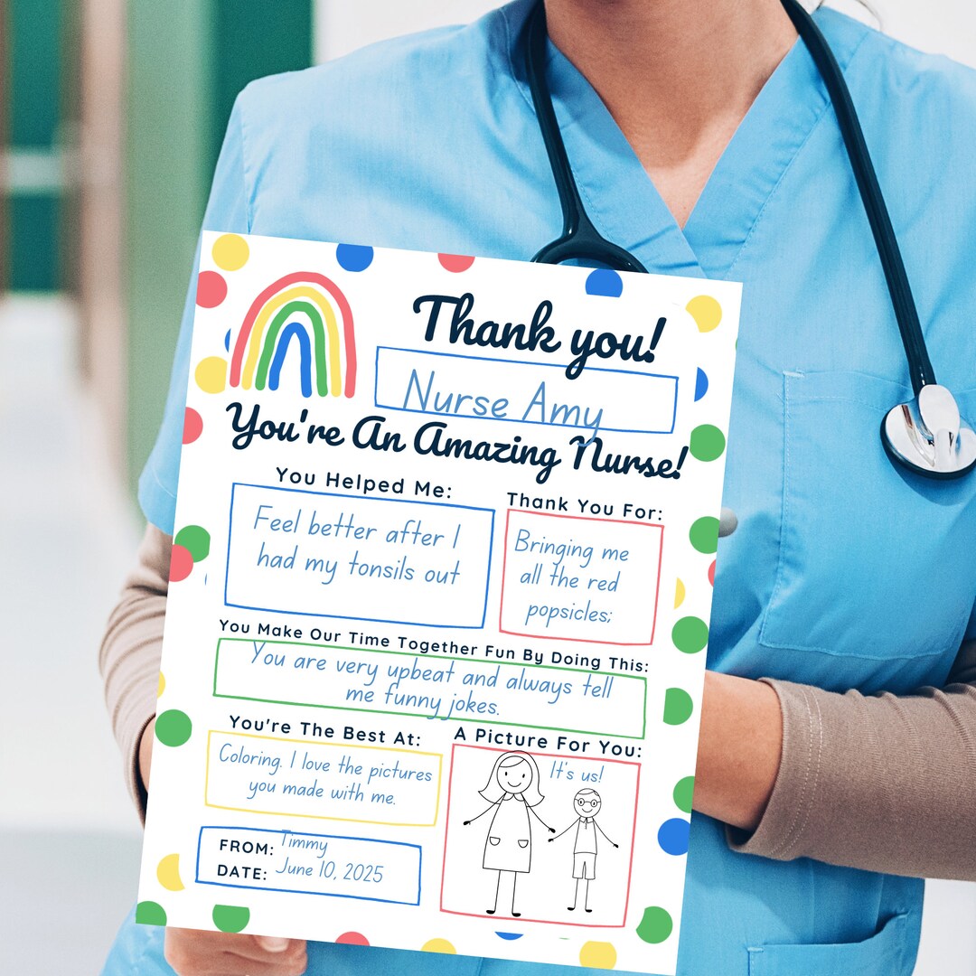 Nurse Appreciation Gift, Nurse Appreciation Week, All About Nurse Fill ...
