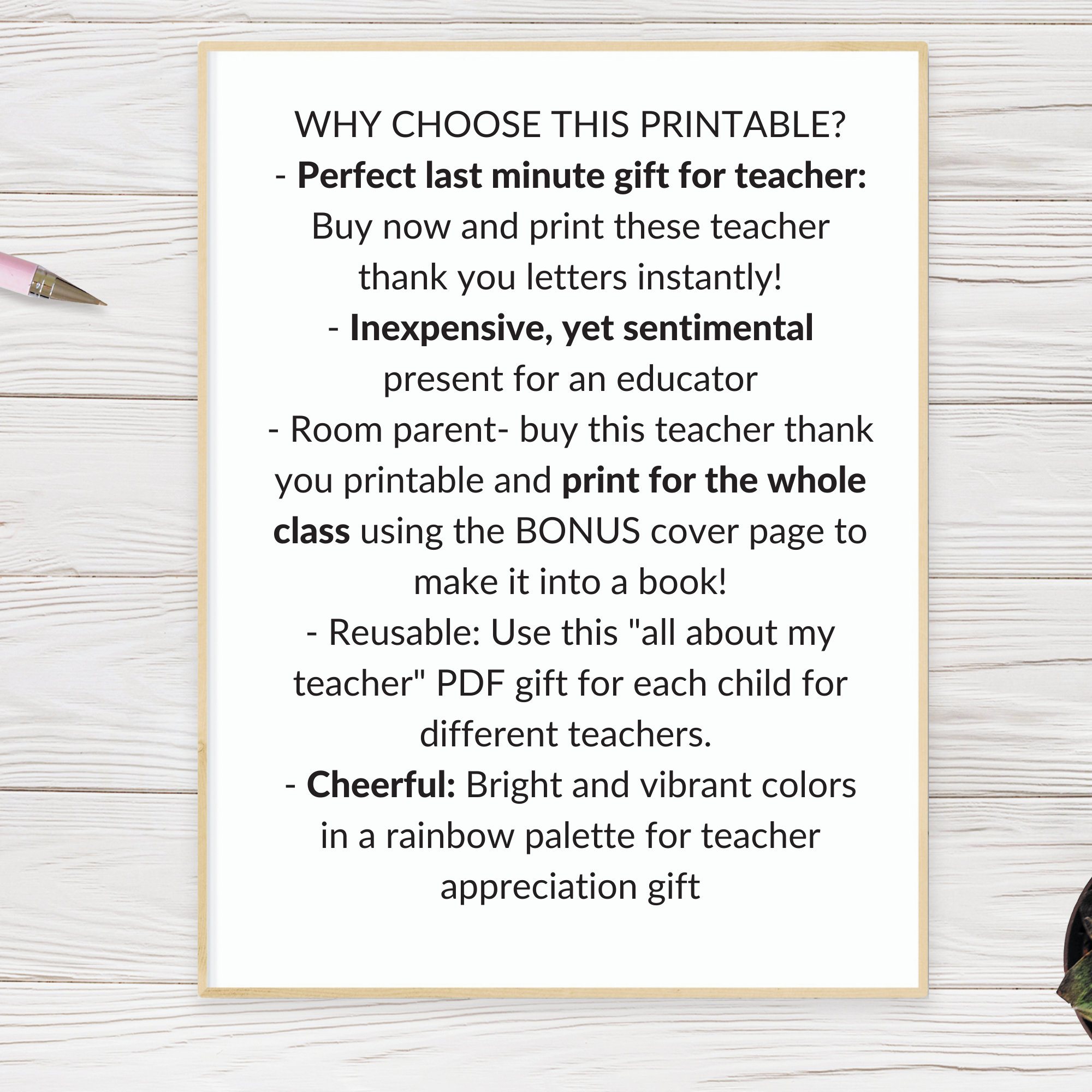 Preschool Teacher Appreciation Printable All About Pre School - Etsy