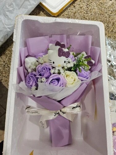 Hello Kitty Bouquets, Red Pink Purple Sanrio Kitties Bouquet, Flowers Arrangement Flowers ...