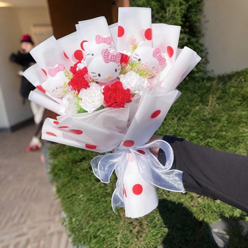 Hello Kitty Bouquets, Red Pink Purple Sanrio Kitties Bouquet, Flowers ...