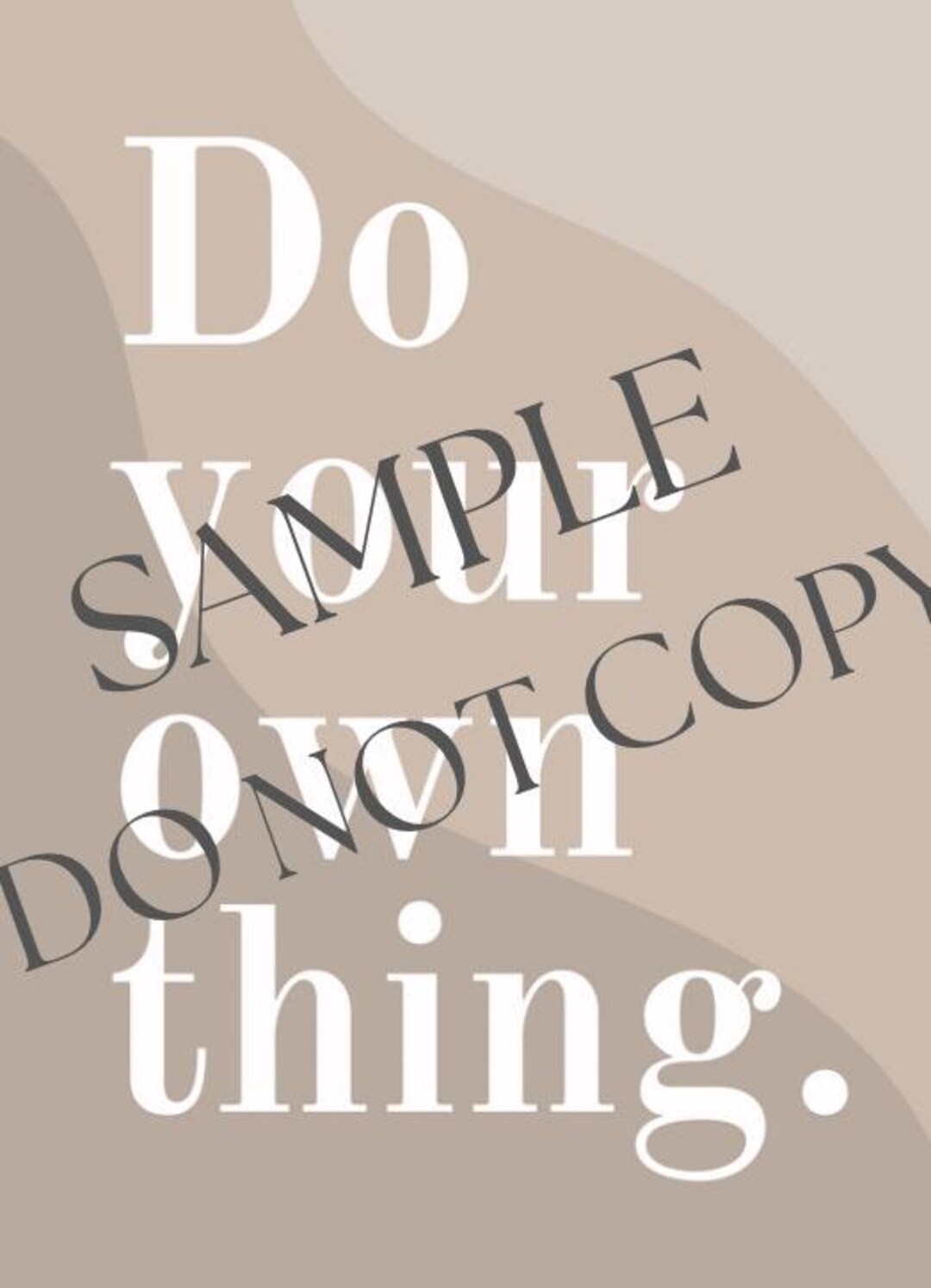 Do Your Own Thing Digital Art Posters Instant Download Unique Home ...