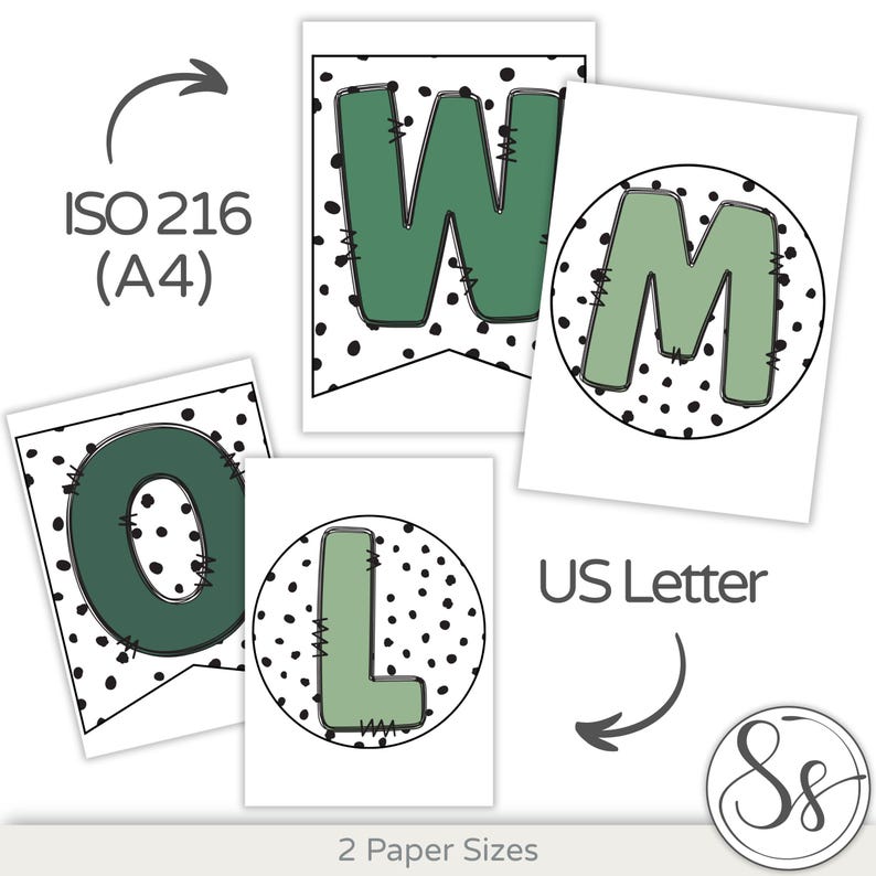 Eucalyptus Themed Classroom Welcome Board, Printable Downloads, Digital ...