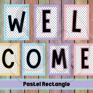 Cute Pastel and Dots Classroom Welcome Board, Printable Downloads ...