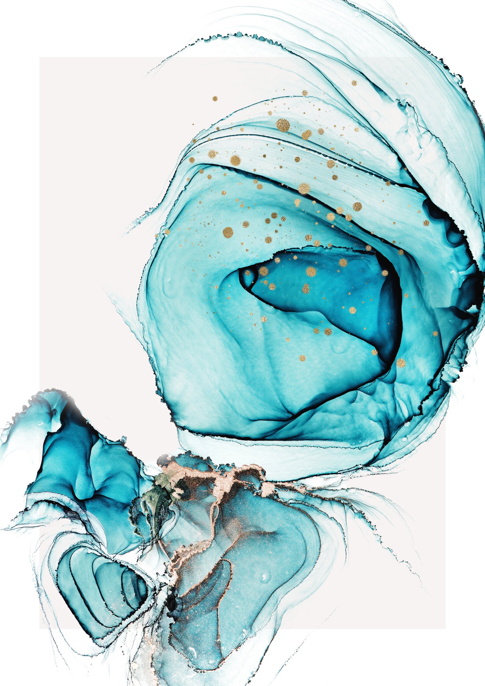 Vibrant Blue Smoke Effect Art Print - Abstract Home Décor Guaranteed to ...