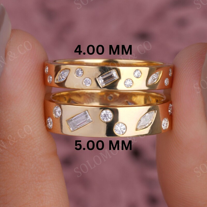 Flush Set Ring - Etsy