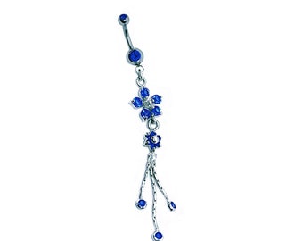 Double Belly Ring - Etsy