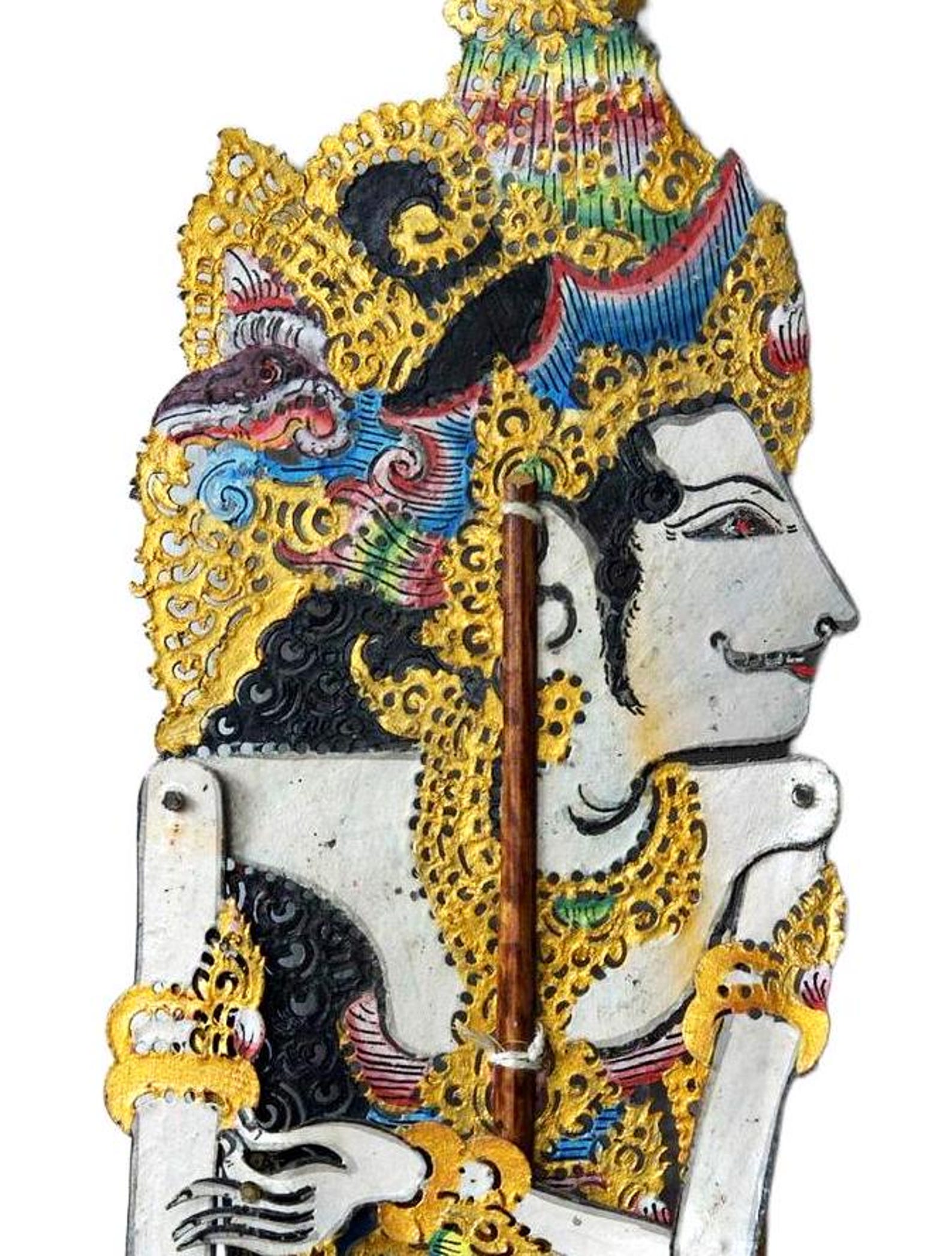 Wayang Kulit ''dewa Parwati'' Balinese Shadow Puppet Displayed in a ...