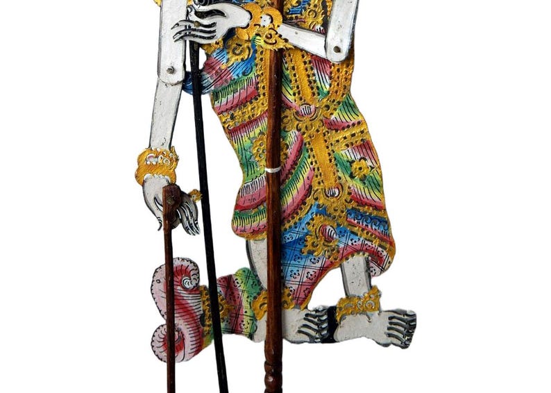 Wayang Kulit ''dewa Parwati'' Balinese Shadow Puppet Displayed in a ...