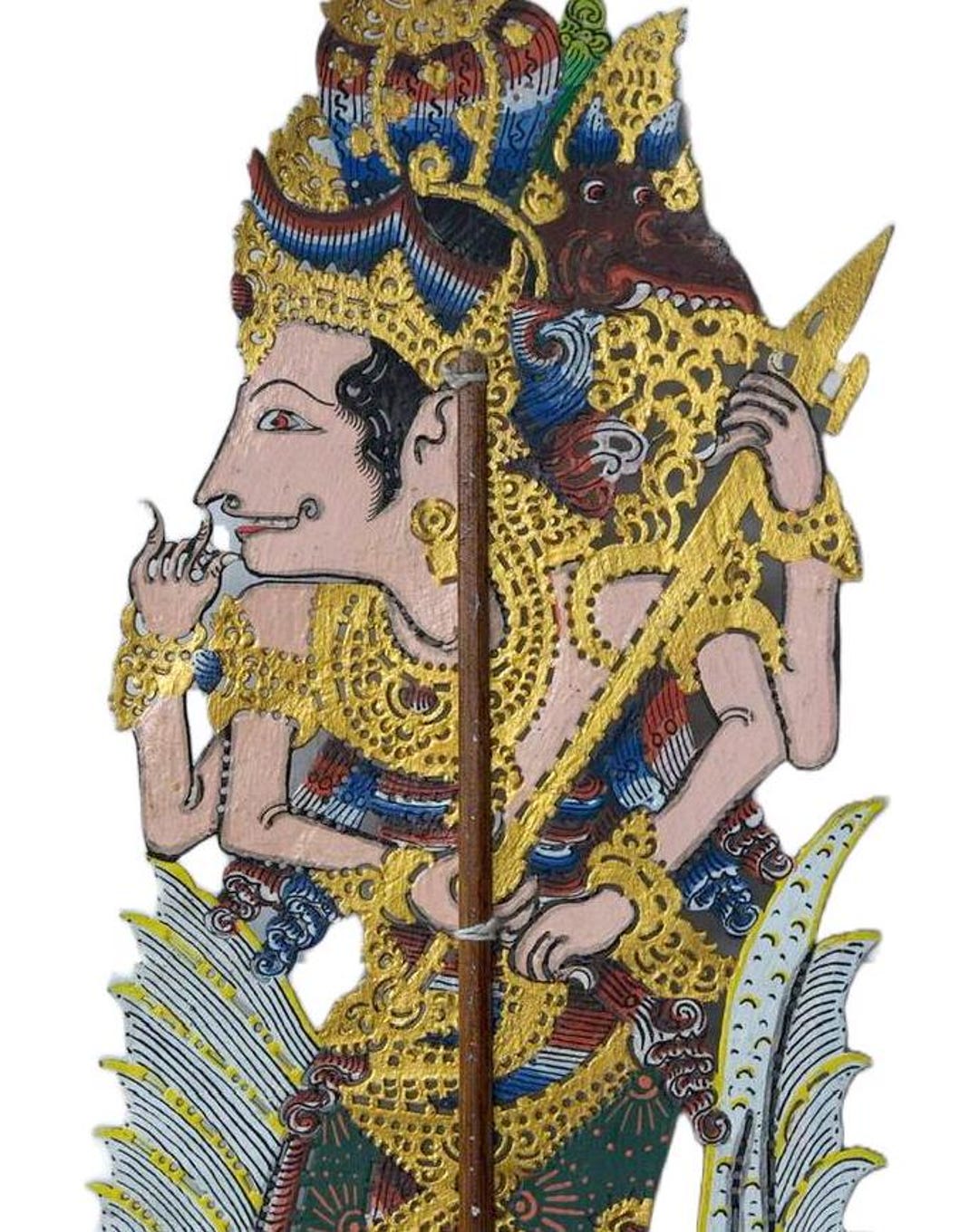 Wayang Kulit ''dewa Saraswasti'' Balinese Shadow Puppet Displayed in a ...