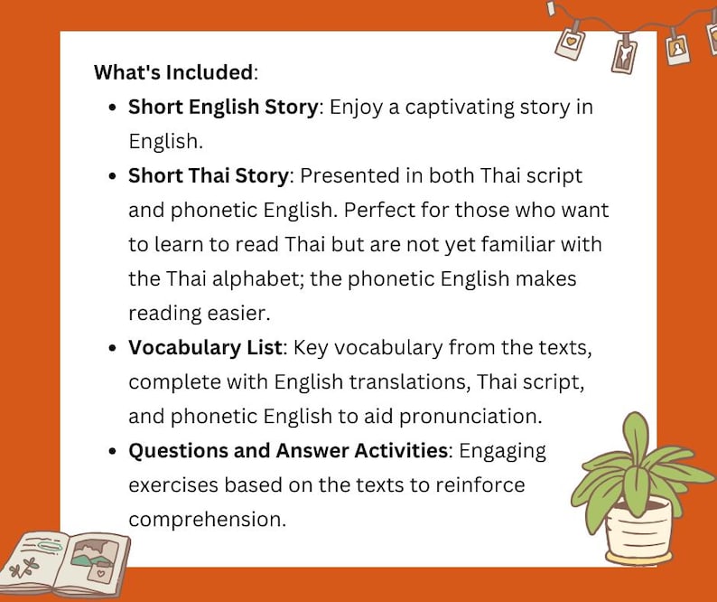 Thai English Storybook | Learning Thai | Learning English | 7 Pages ...