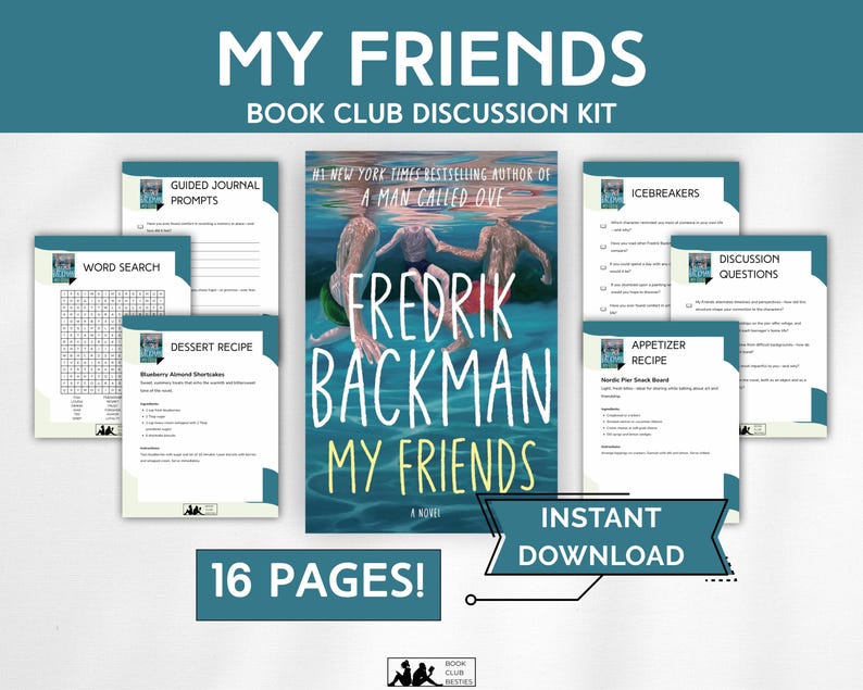 My Friends Book Club Kit – Fredrik Backman PDF Guide, Discussion ...