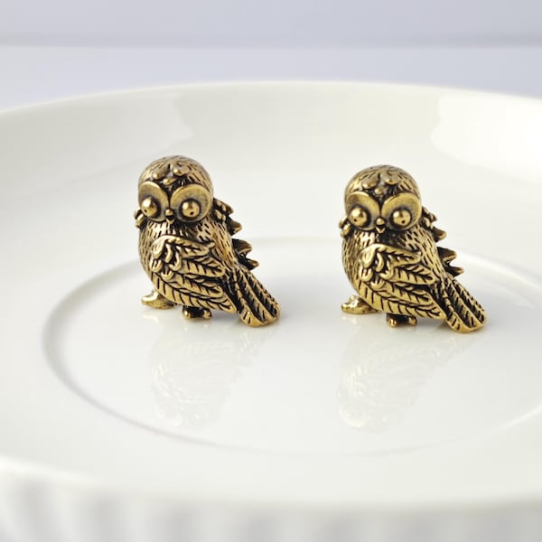 Brass Owl Sculptures - Etsy