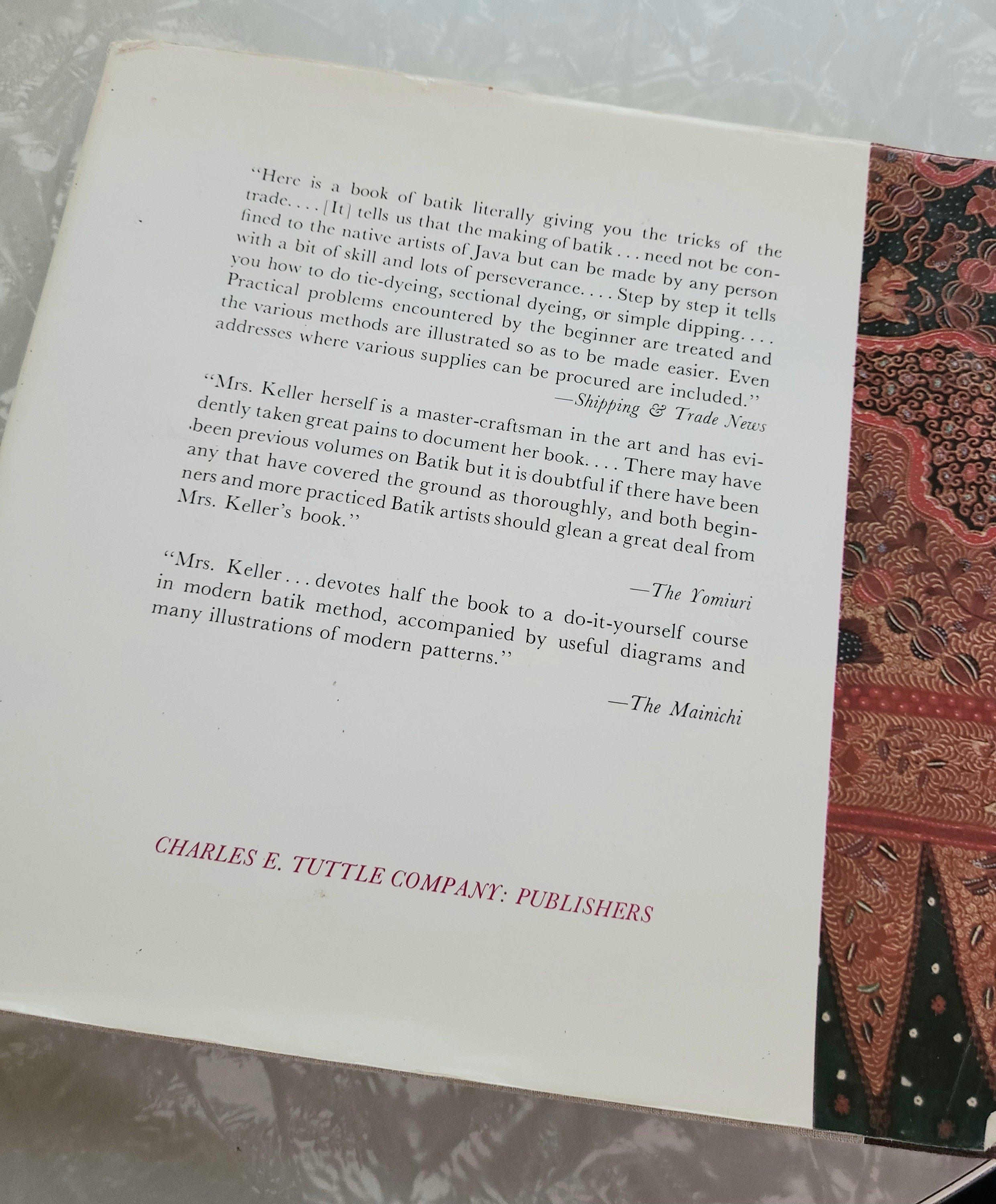 Vintage Book Batik the Art & Craft, Hardcover, 1971 - Etsy